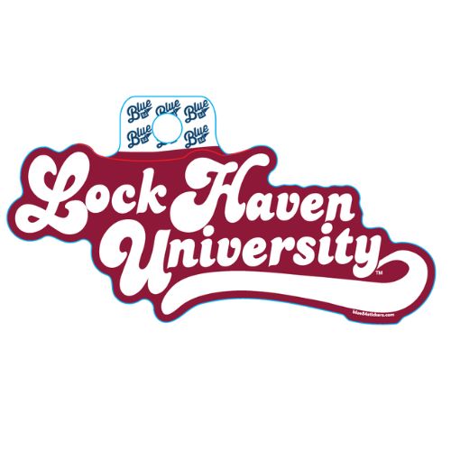 Puffed Font Lock Haven University Sticker – Lock Haven University Store